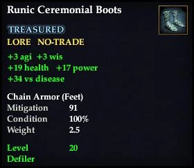 Runic Ceremonial Boots | EQ2Classic Wiki | Fandom