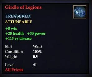 Girdle of Legions | EQ2Classic Wiki | Fandom