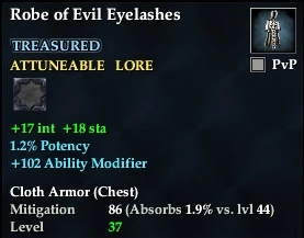 Robe of Evil Eyelashes | EQ2Classic Wiki | Fandom