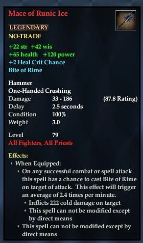 Mace of Runic Ice | EQ2Classic Wiki | Fandom