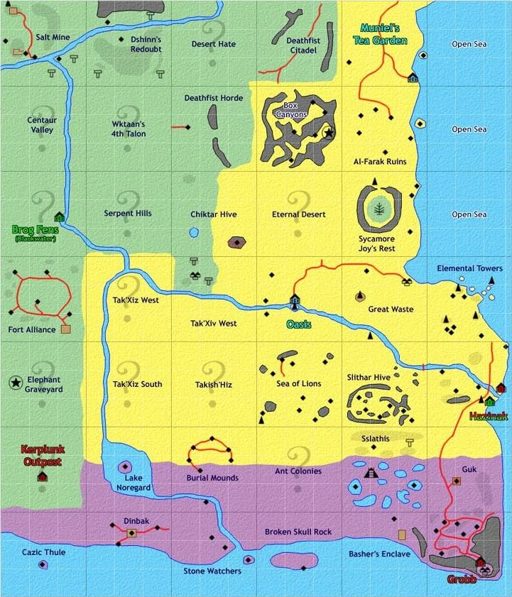 Map of Tunaria | Everquest Online Adventures Wiki | Fandom