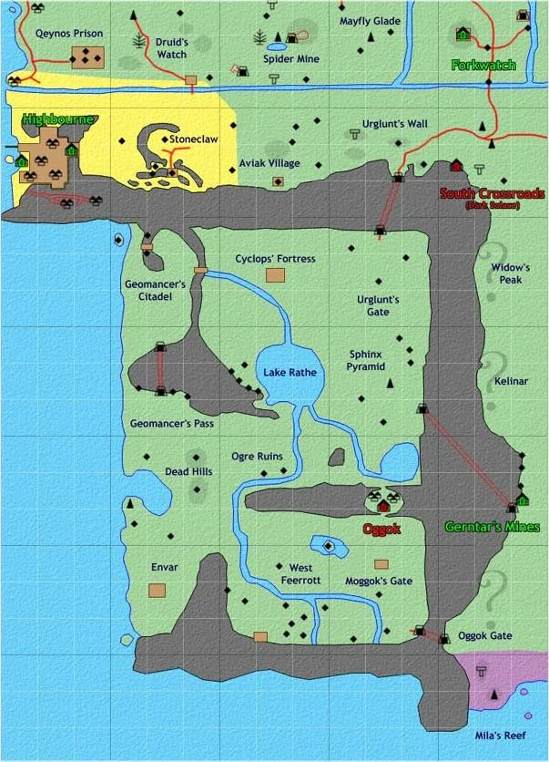 Map of Tunaria | Everquest Online Adventures Wiki | Fandom