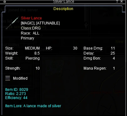 Silver Lance | EQSanctuary Wiki | Fandom