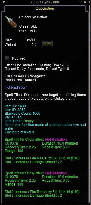 Spider Eye Potion | EQSanctuary Wiki | Fandom