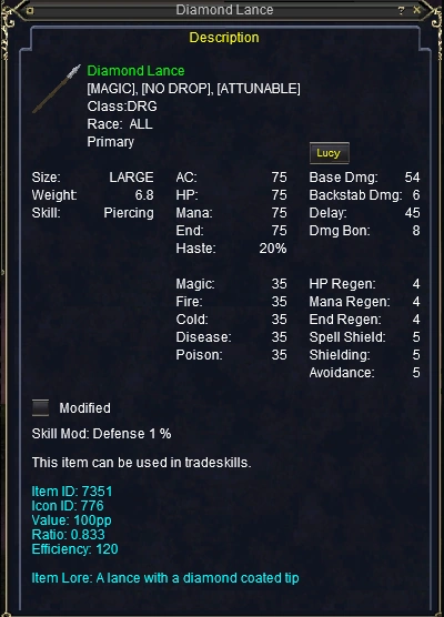 Diamond Lance | EQSanctuary Wiki | Fandom