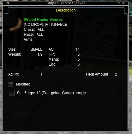 Striped Raptor Hide Sleeves | EQSanctuary Wiki | Fandom