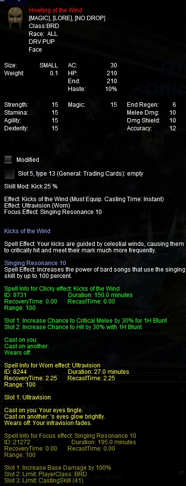 Howling of the Wind | EQSanctuary Wiki | Fandom