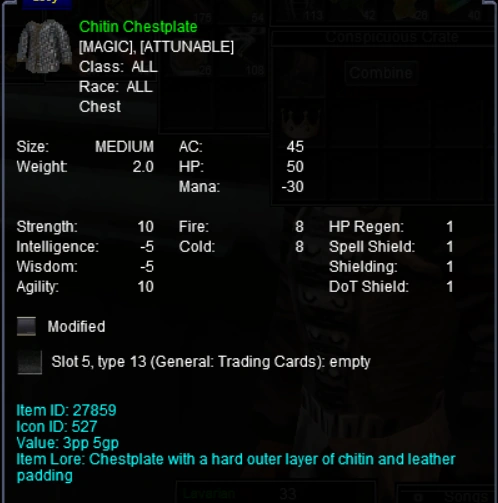 Chitin Chestplate | EQSanctuary Wiki | Fandom