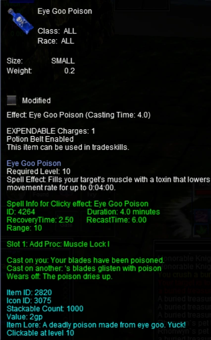 Eye Goo Poison | EQSanctuary Wiki | Fandom