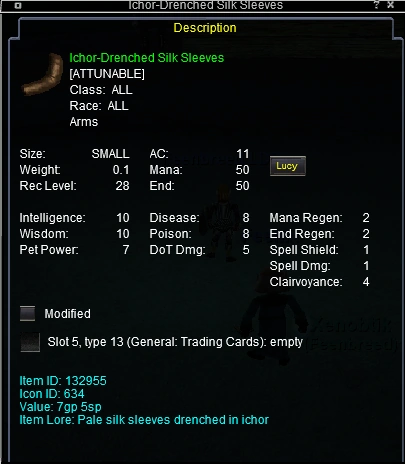 Ichor-Drenched Sleeves | EQSanctuary Wiki | Fandom