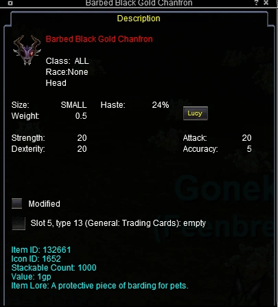 Barbed Black Gold Chanfron | EQSanctuary Wiki | Fandom