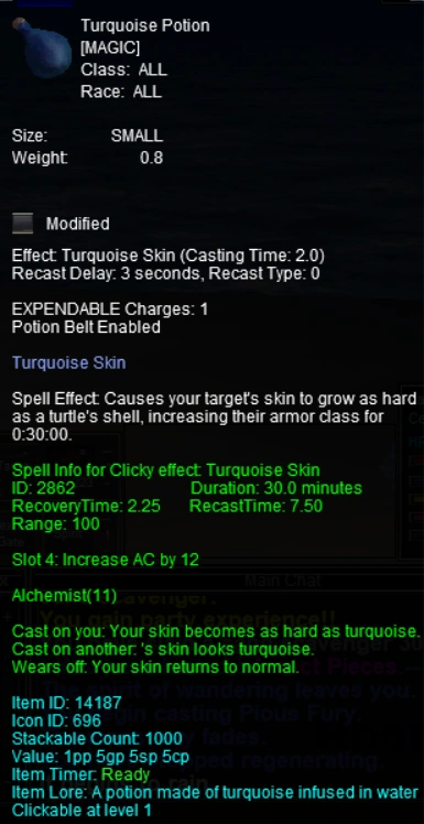 Turquoise Potion | EQSanctuary Wiki | Fandom