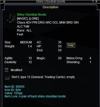 Shiny Obsidian Boots | EQSanctuary Wiki | Fandom