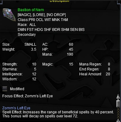 Bastion of Nem | EQSanctuary Wiki | Fandom