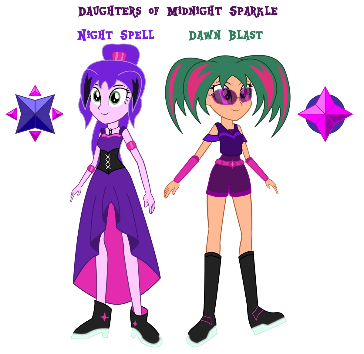 Night Spell and Dawn Blast | Equestria Girls Fanon Wiki | Fandom