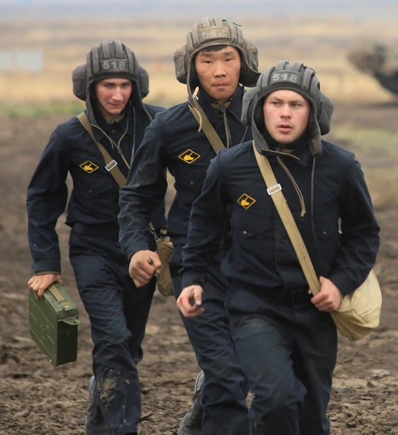 Soviet military Tankman complete helmet Russian Army black helmet for ...