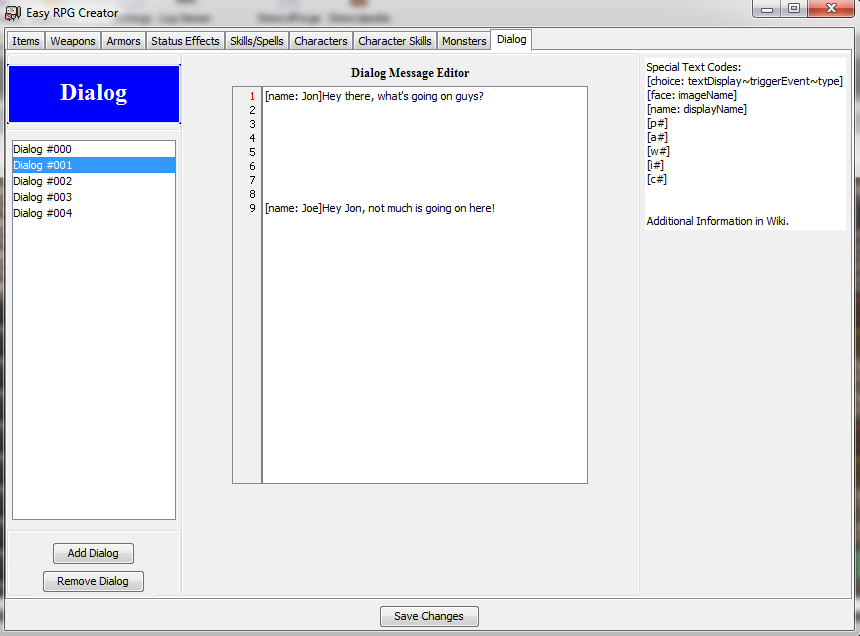 Dialog Tab | Easy RPG Creator Wiki | Fandom