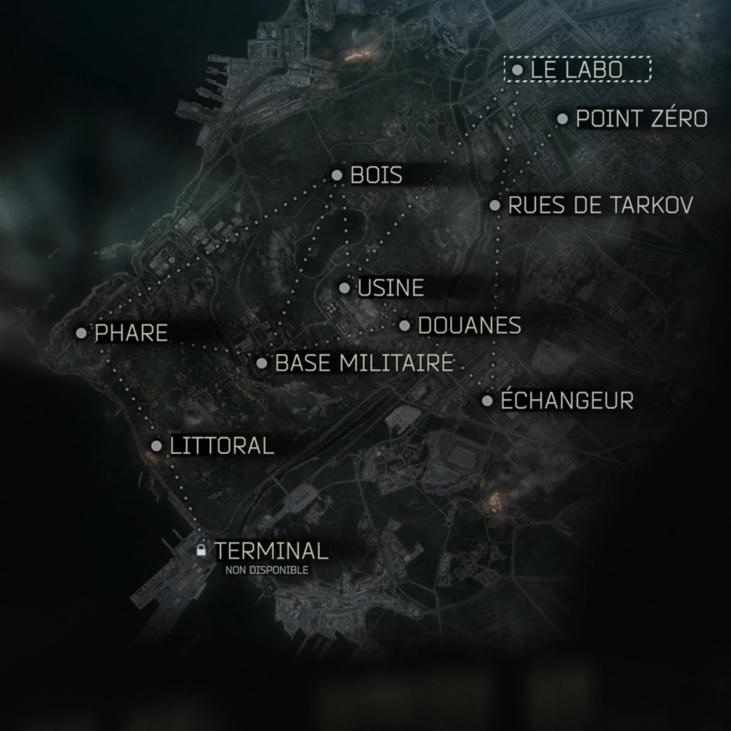 Carte de Tarkov — Escape from Tarkov Wiki