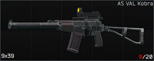 AS VAL 9x39 special assault rifle - The Official Escape from Tarkov Wiki