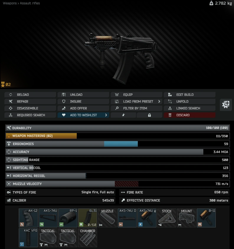 Gunsmith - Part 2 - The Official Escape from Tarkov Wiki