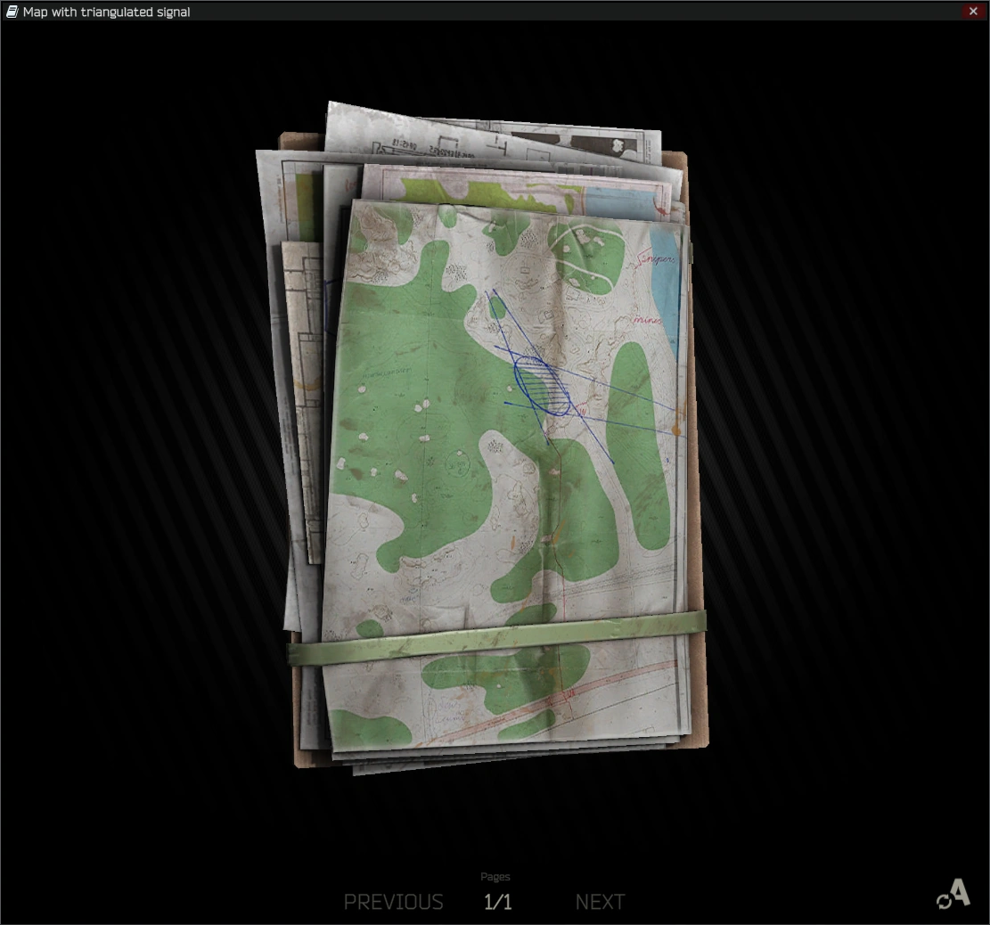 Map with triangulated signal - The Official Escape from Tarkov Wiki