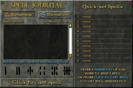 Spells (Book II) | Eschalon RPG Wiki | Fandom