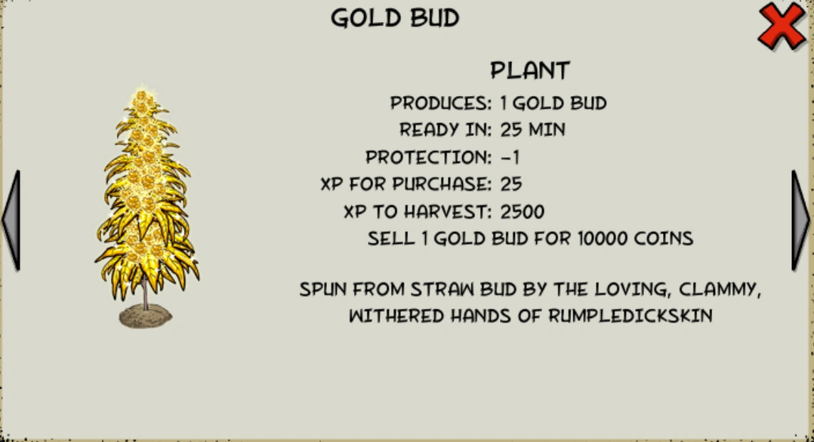 Gold Bud | ESG Pot Farm Wikia | Fandom