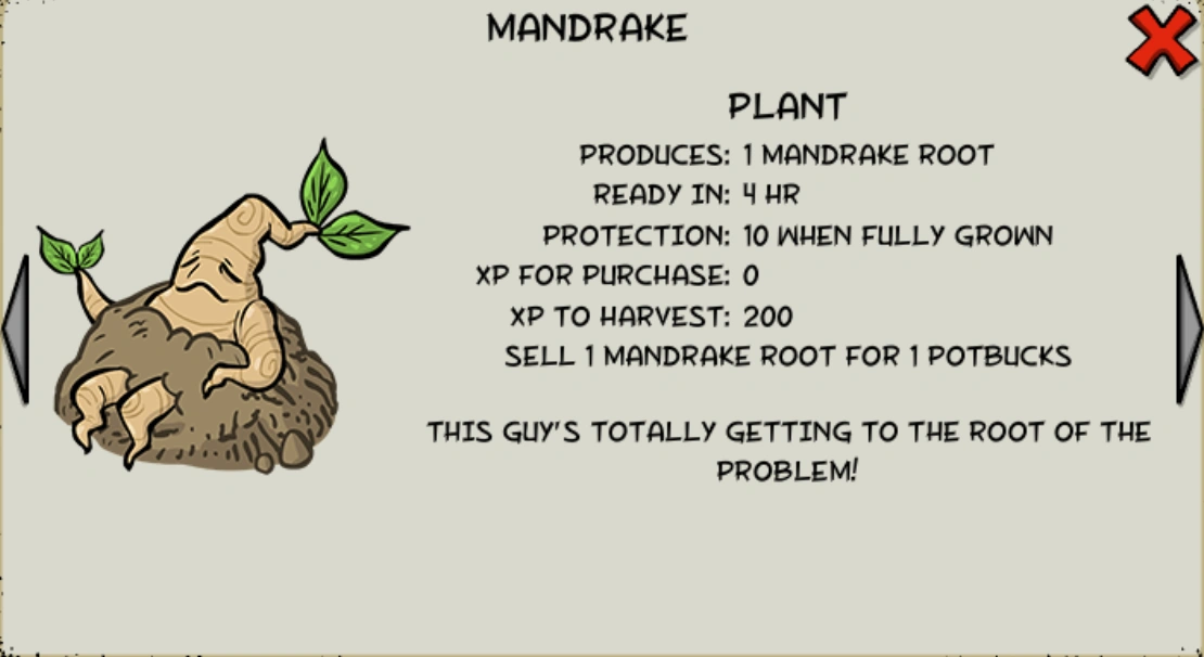 Mandrake | ESG Pot Farm Wikia | Fandom