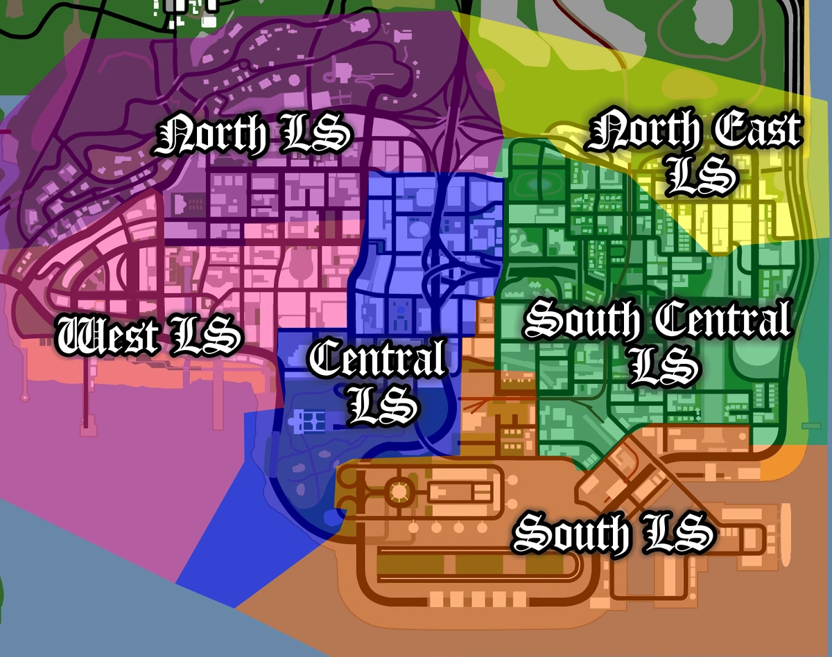 Distritos de Los Santos | Grand Theft Encyclopedia | Fandom