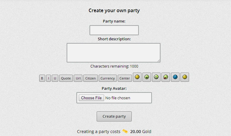 Party | E-Sim Wiki | Fandom