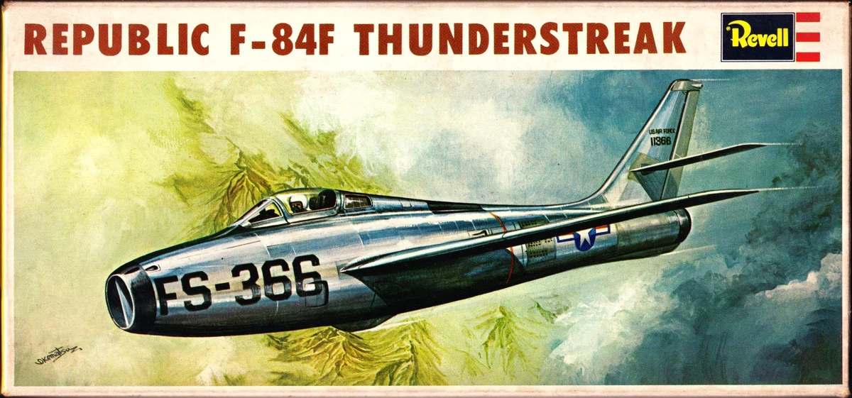 Gunze/Revell 1/54 H-125 Republic F-84F Thunderstreak | Encyclopedia of ...