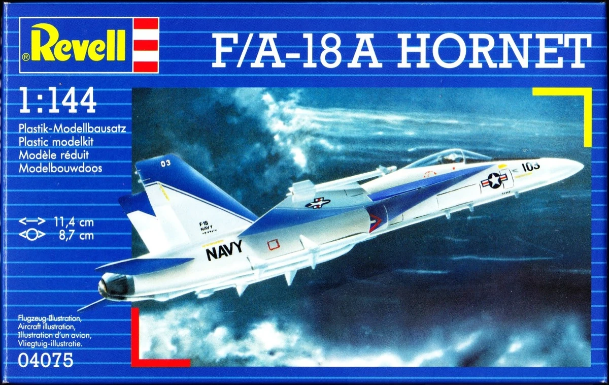 Revell/Germany 1/144 04075 F/A-18A Hornet | Encyclopedia of Scale ...