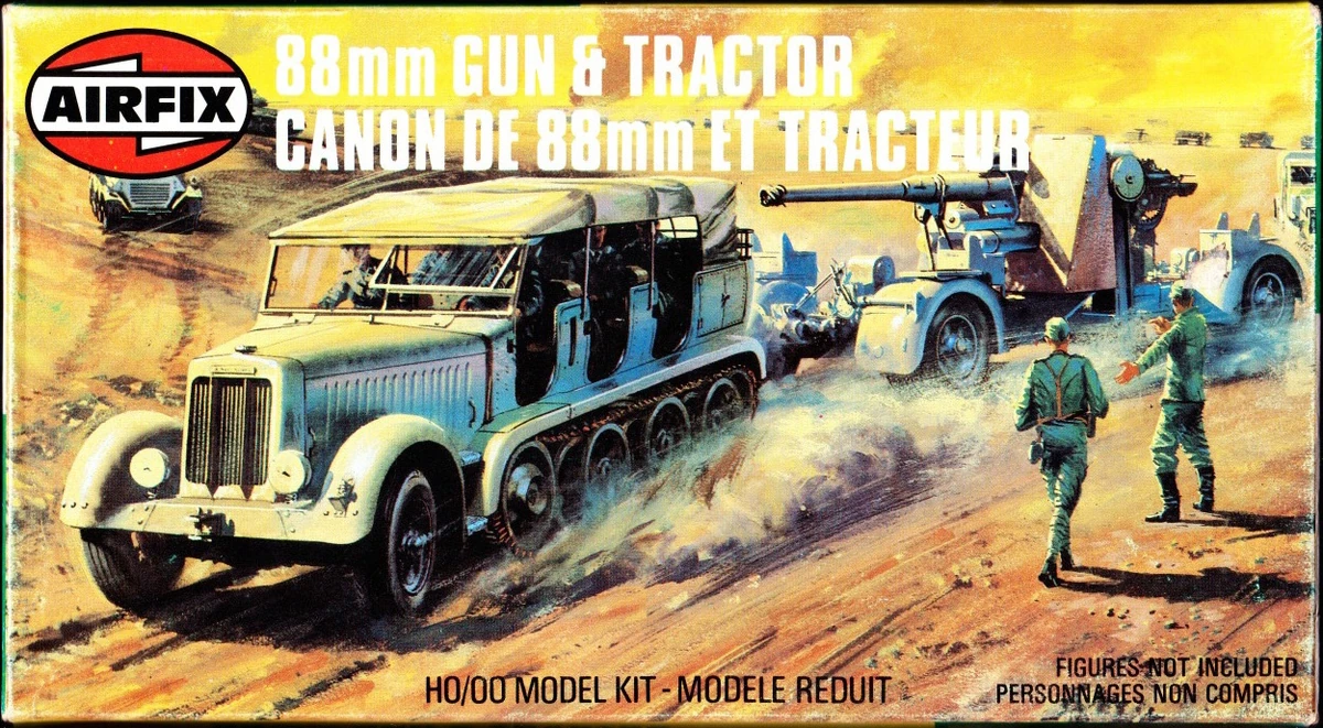 Airfix 1/76 02303 88mm Gun and Tractor | Encyclopedia of Scale Models ...