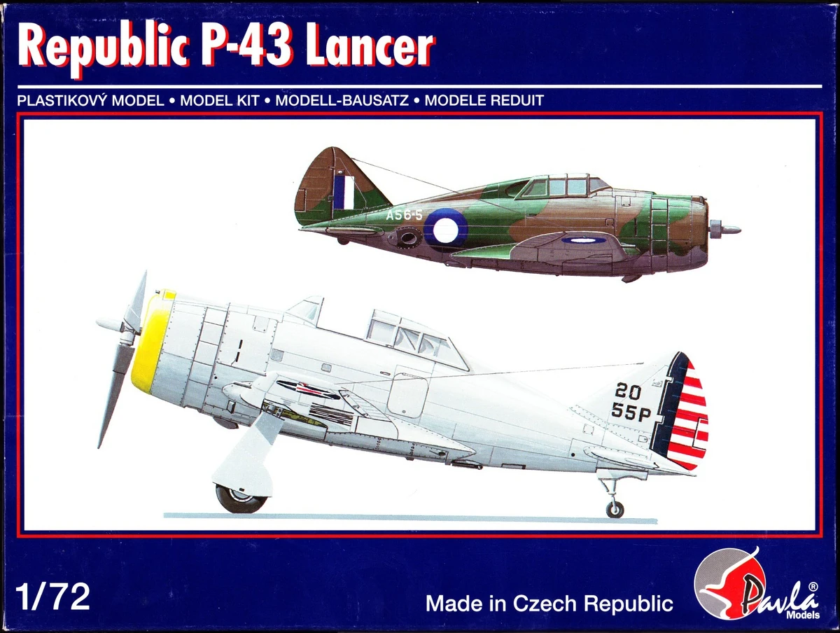 Pavla 1/72 72061 Republic P-43 Lancer | Encyclopedia of Scale Models ...