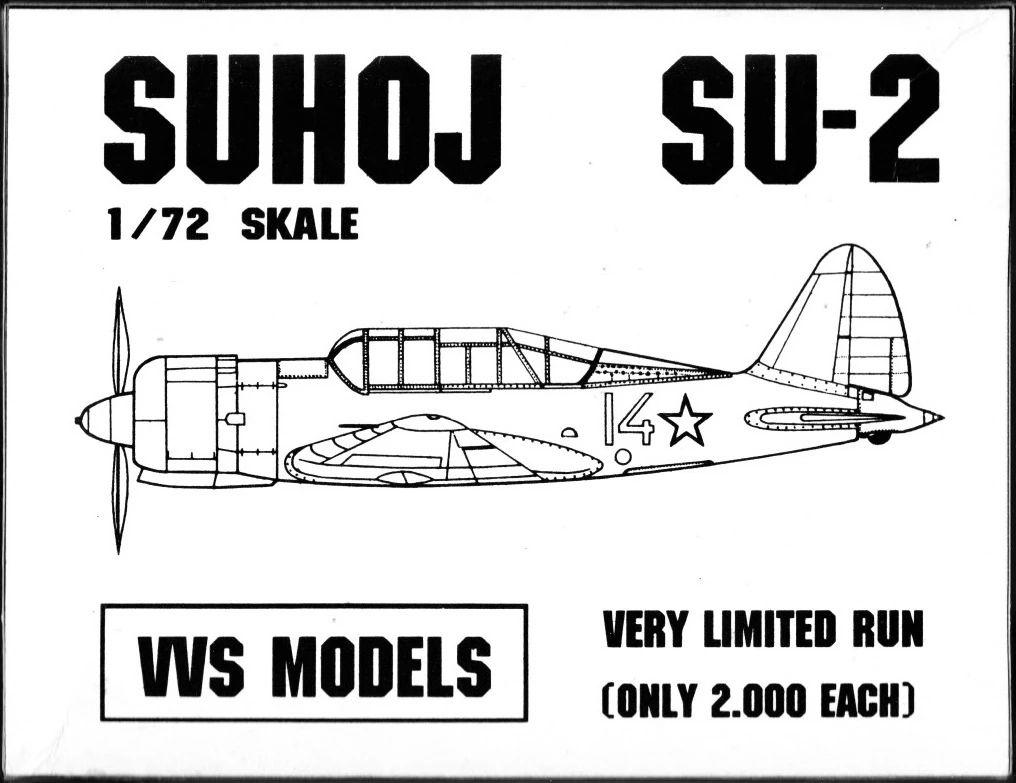 VVS models 1/72 720201 Suhoj SU-2 | Encyclopedia of Scale Models Wiki ...