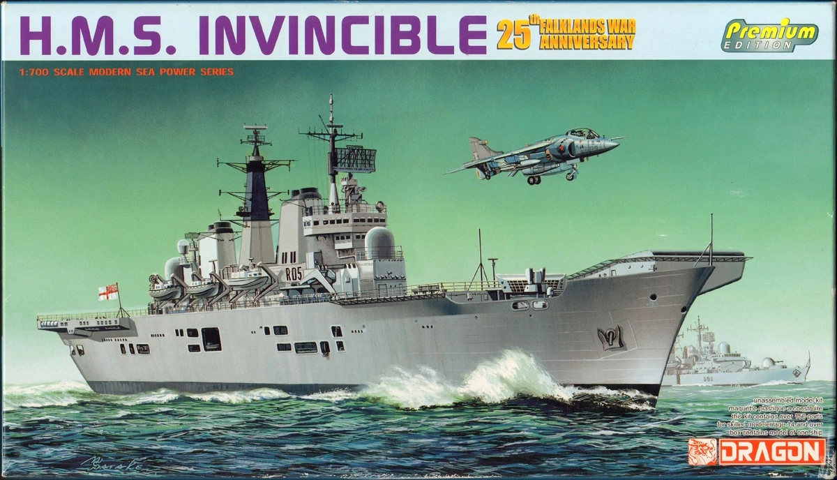 Dragon Models 1/700 7072 HMS Invincible 25th Falklands War Anniversary ...