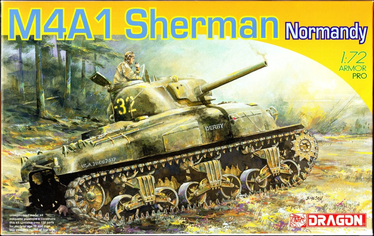 Dragon Models 1/72 7273 M4A1 Sherman Normandy | Encyclopedia of Scale ...