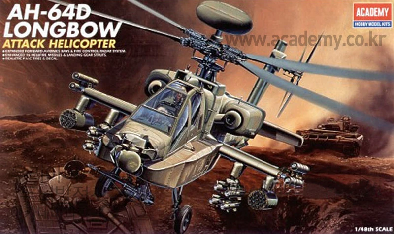 Academy 1/48 Boeing AH-64D Apache | Encyclopedia of Scale Models Wiki ...