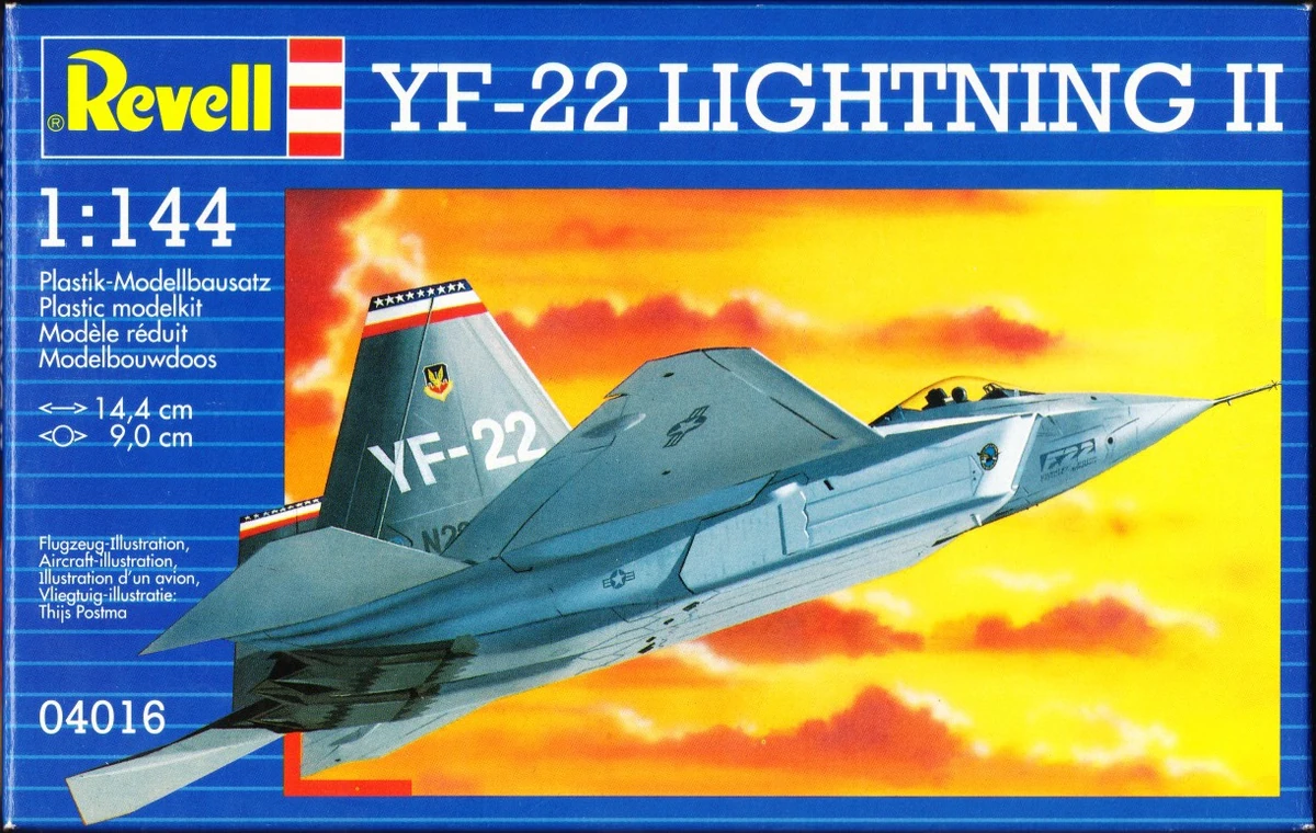 Revell/Germany 1/144 04016 YF-22 Lightning II | Encyclopedia of Scale ...