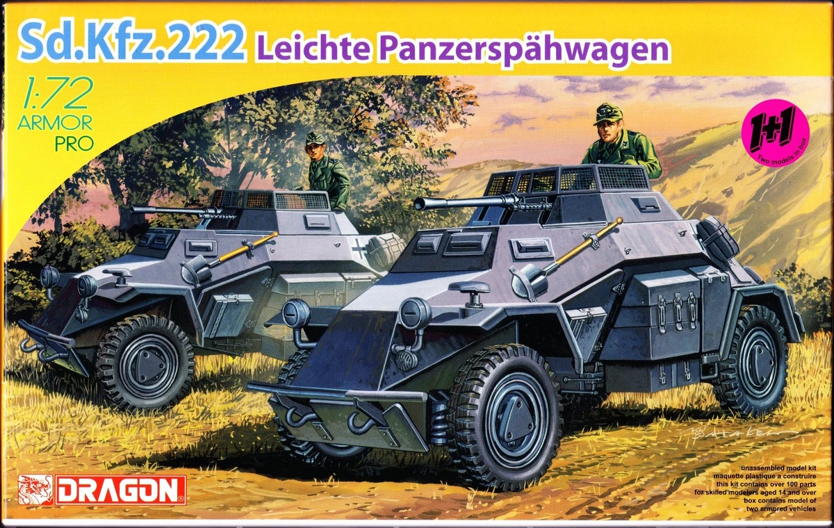 Dragon Models 1/72 7393 Sd.Kfz.222 | Encyclopedia of Scale Models Wiki ...