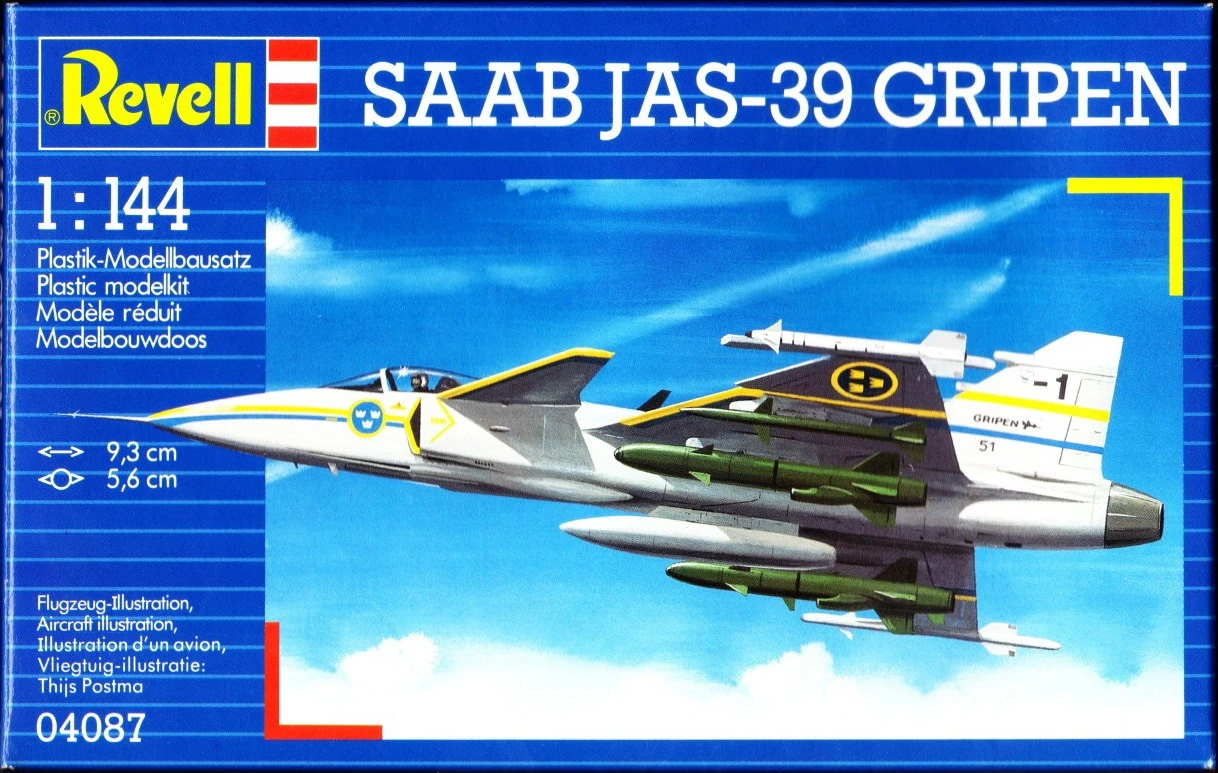 Revell/Germany 1/144 04087 Saab JAS-39 Gripen | Encyclopedia of Scale ...