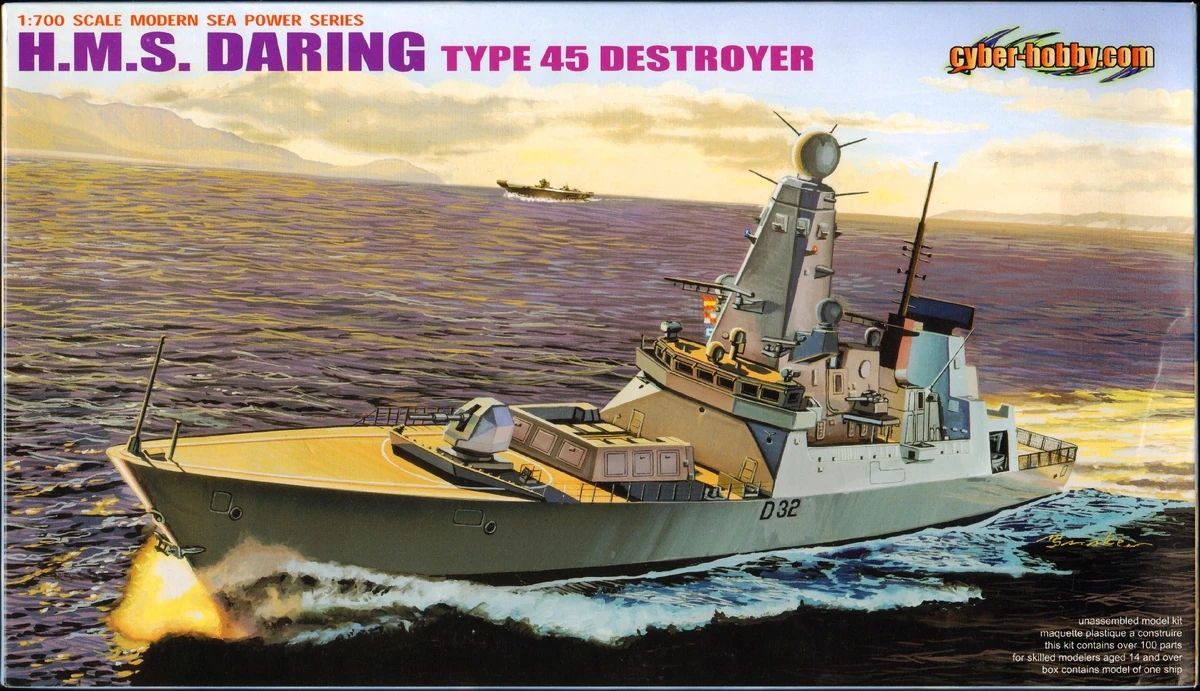 Dragon Models 1/700 7093 HMS Daring Type 45 Destroyer | Encyclopedia of ...