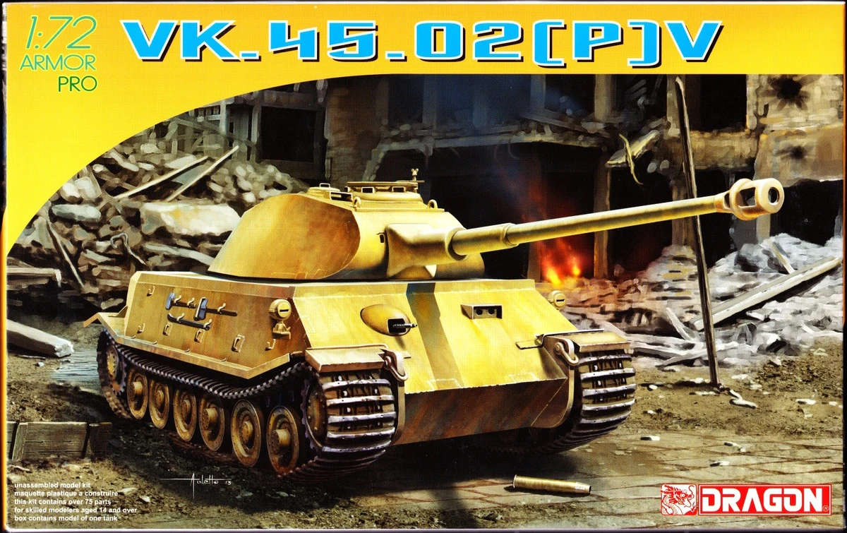 Dragon Models 1/72 7492 VK.45.02 (P) V | Encyclopedia of Scale Models ...