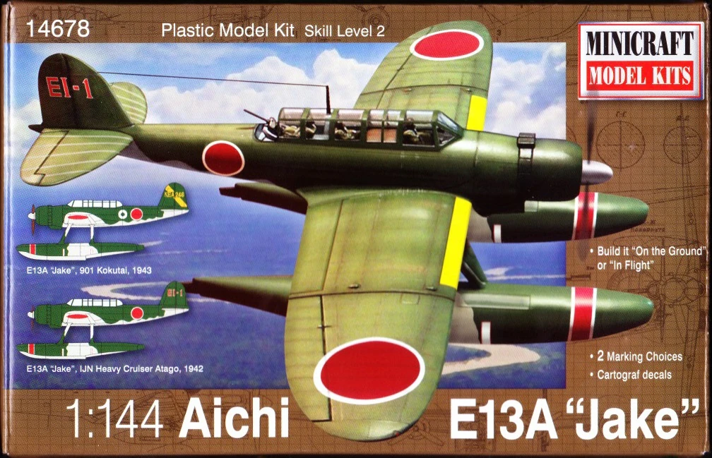 Minicraft 1/144 14678 Aichi E13A "Jake" | Encyclopedia of Scale Models Wiki | Fandom
