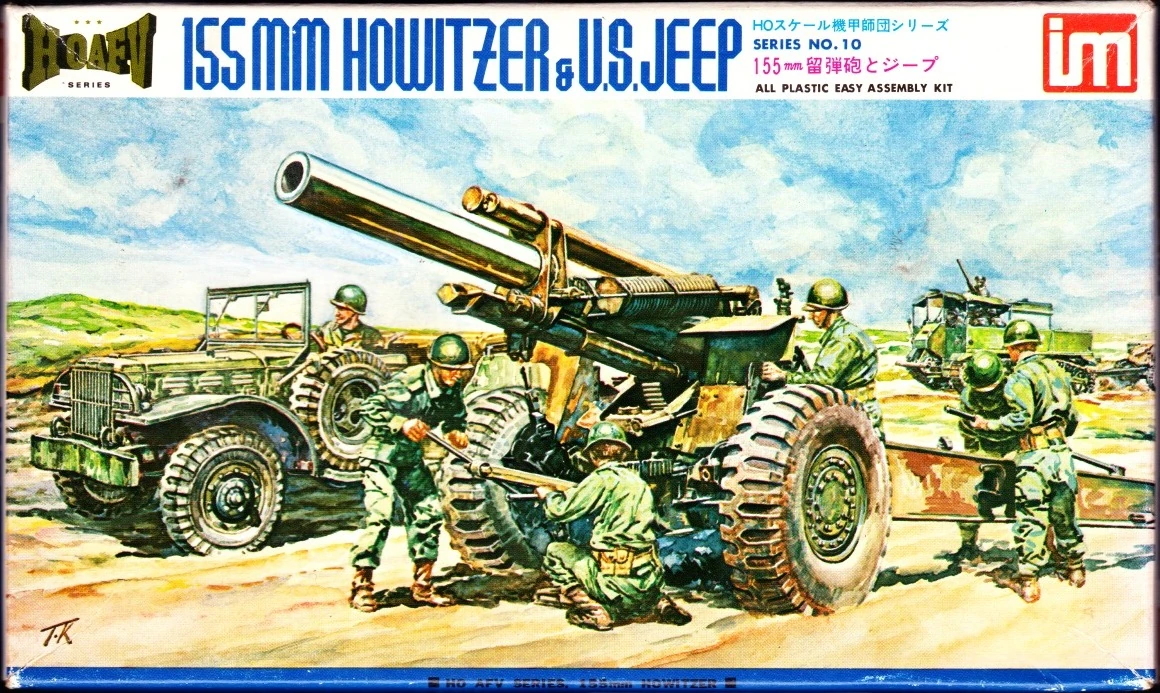 Ikko Mokei 1/87 810 155mm Howitzer & U.S.Jeep | Encyclopedia of Scale ...