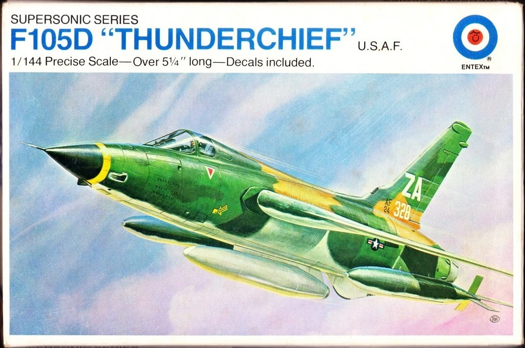 Entex 1/144 9010B F-105D Thunderchief | Encyclopedia of Scale Models ...