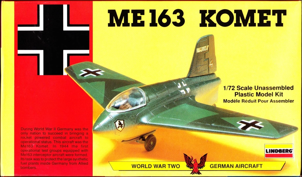 Lindberg 1/72 70583 Me 163 Komet | Encyclopedia of Scale Models Wiki ...