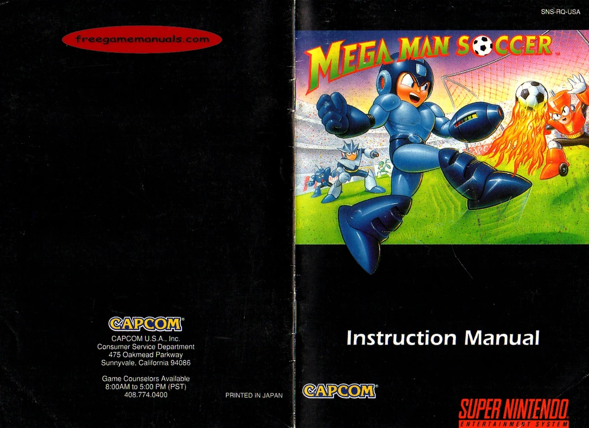 Manual de Mega Man's Soccer | Mega Man HQ | Fandom