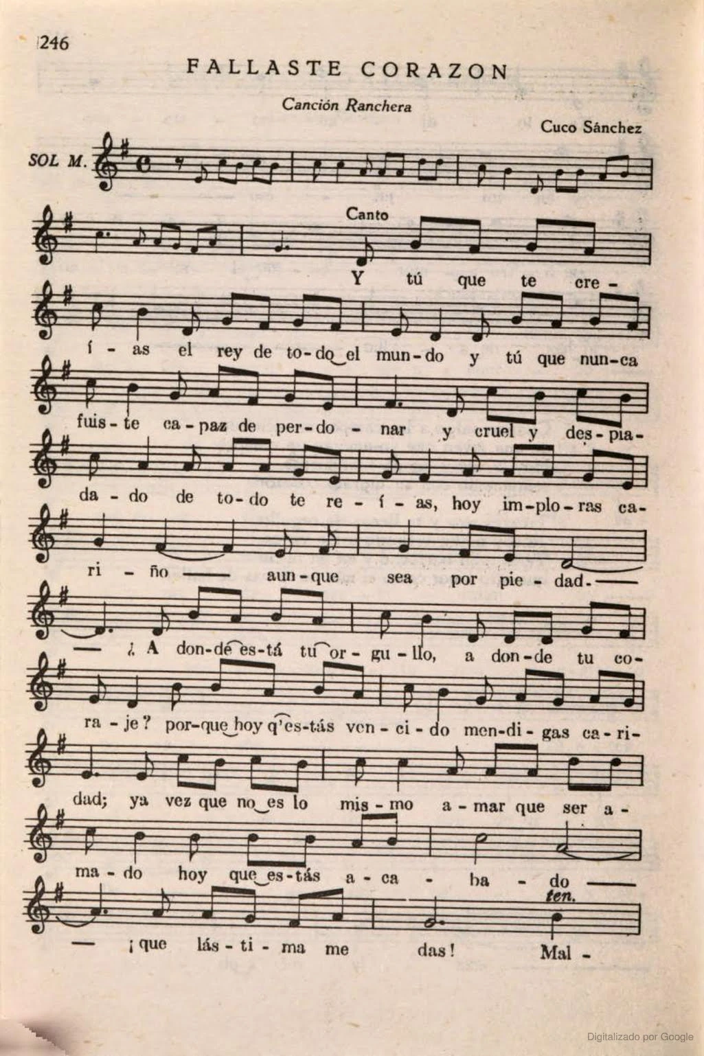 Fallaste corazon | Música Wiki | Fandom