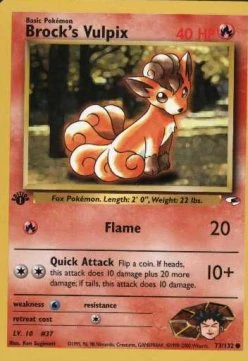 Brock's Vulpix (Gym Heroes TCG) | Pokémon Wiki | Fandom